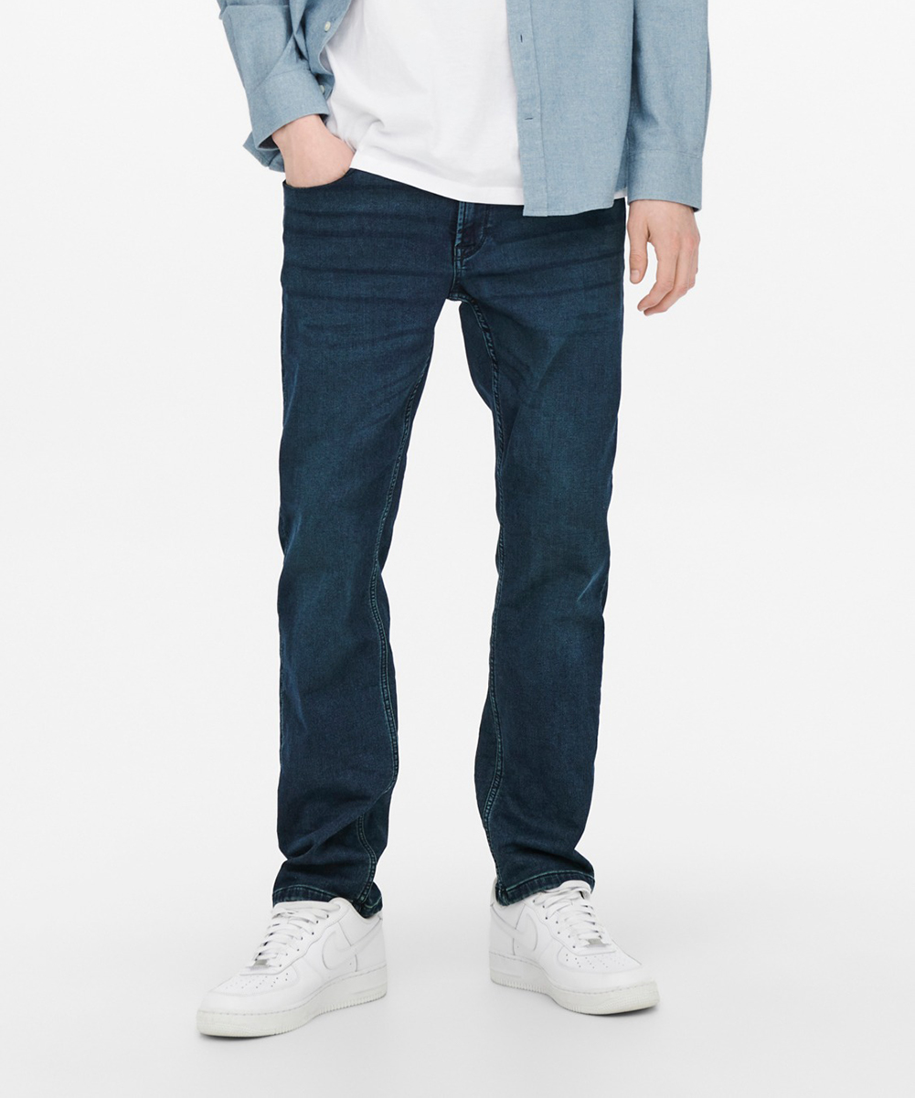 Blugi Only cu capse, albastru - om225376 | outletmag.ro