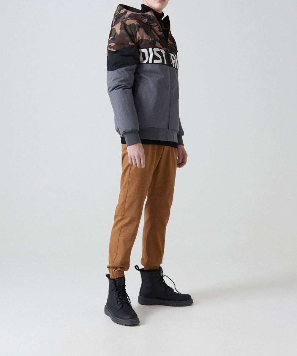 Geaca impermeabila de iarnă CROPP cu gluga și snur, gri - om226899 ...