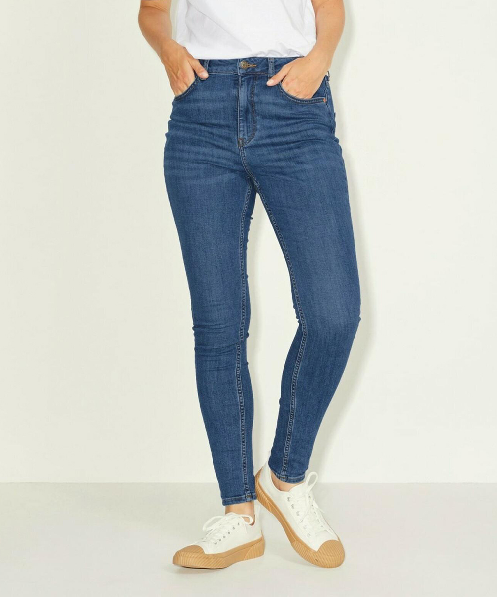 Blugi Jack&Jones cu capse, albastru - tm245308 | outletmag.ro