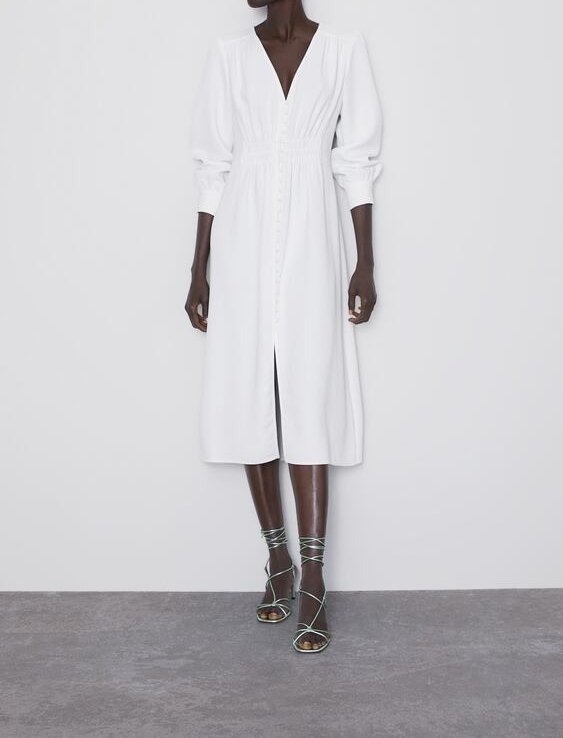 Rochie Zara, alb - vs48513 | outletmag.ro