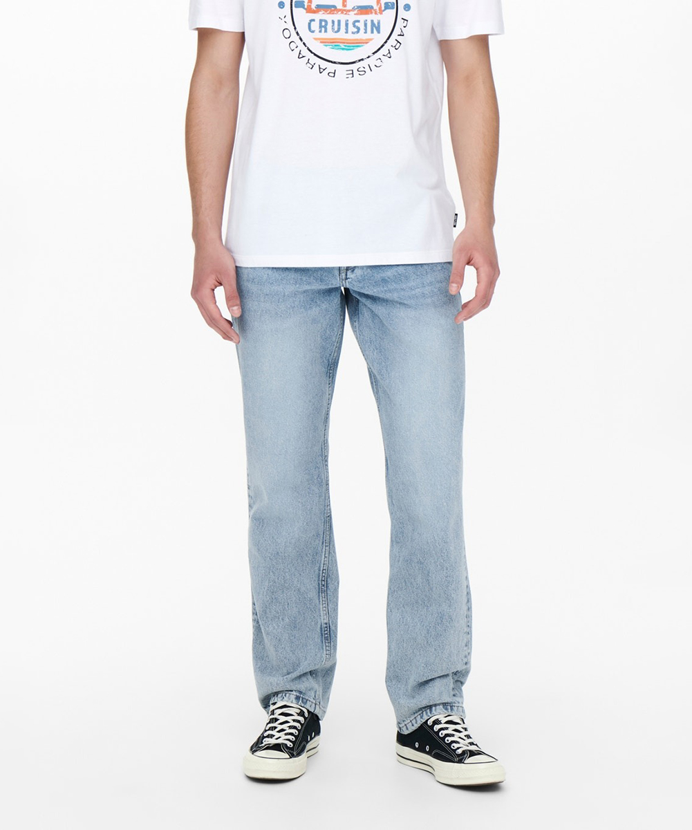 Blugi Only cu capse, albastru - pl271237 | outletmag.ro