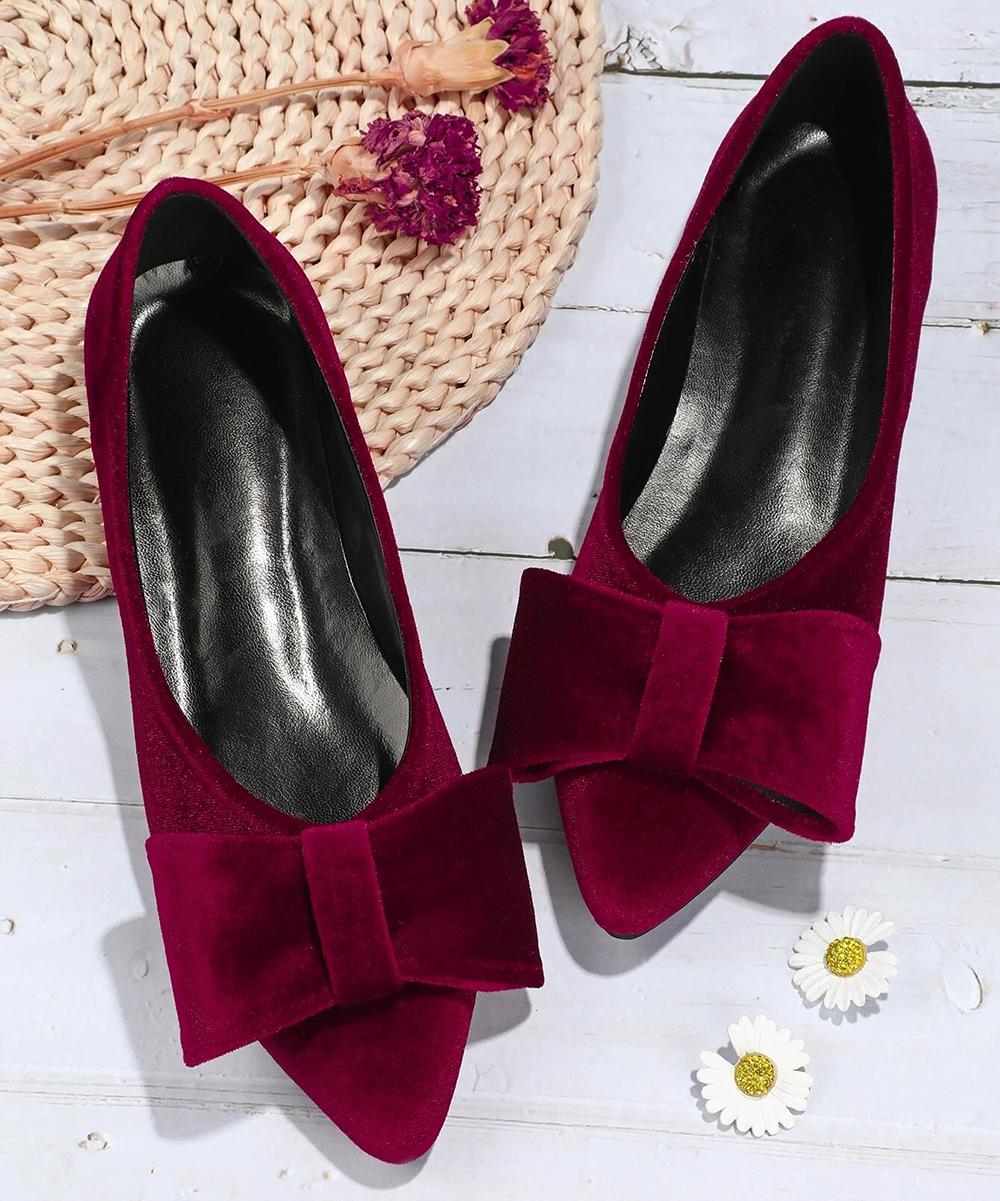 Balerini de primăvară toamnă SHEIN, rosu - as271417 | outletmag.ro