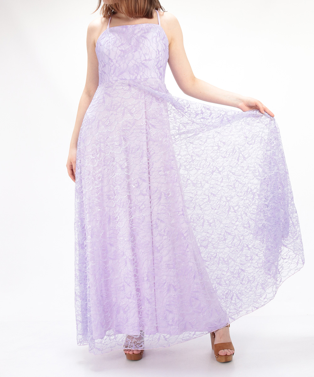 Rochie lunga SHEIN cu bretele, mov - as282726 | outletmag.ro