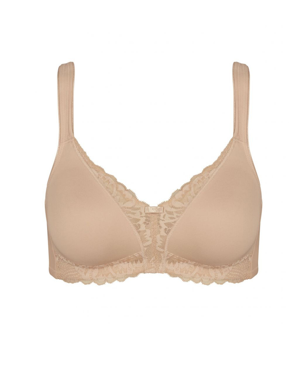Sutien Triumph cu bretele și capse, crem - pl283221 | outletmag.ro