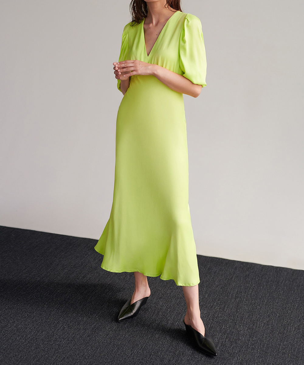 Rochie Lunga Reserved, verde, 40 295313 | outletmag.ro