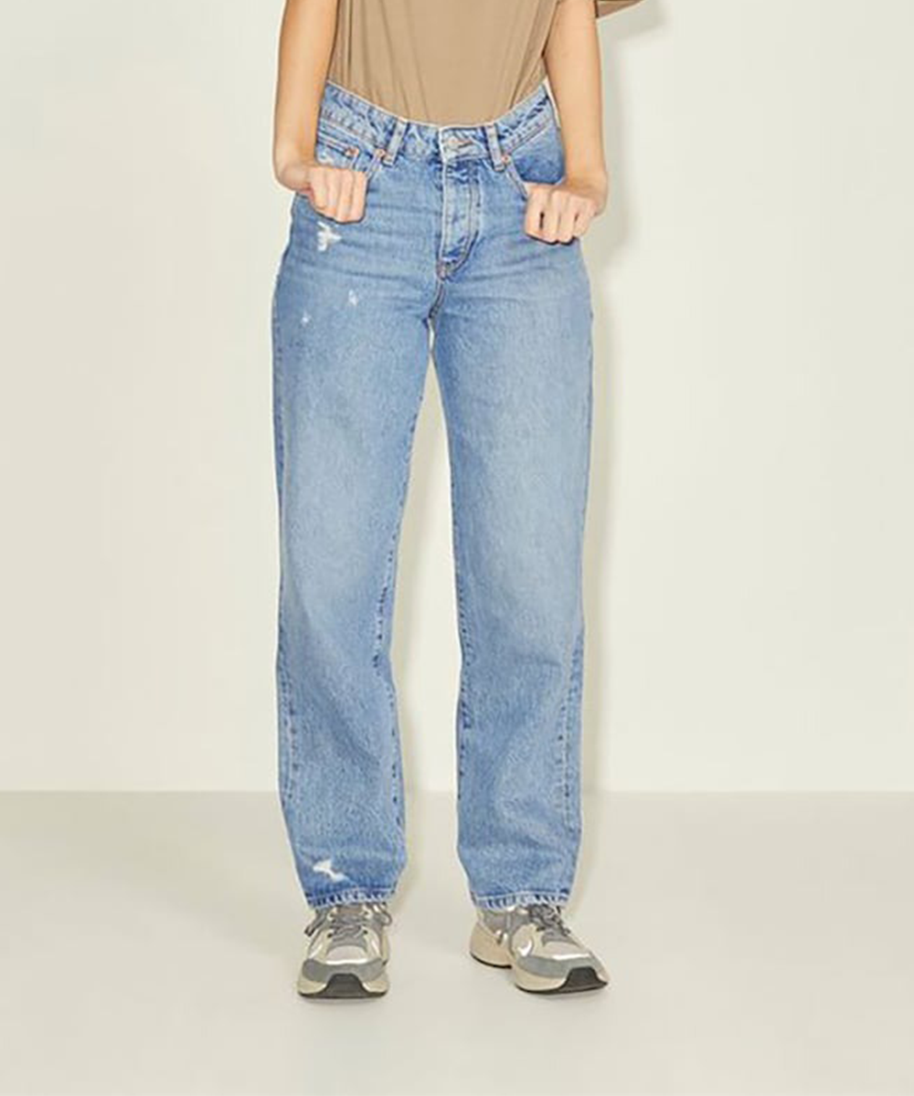 Blugi Jack&Jones cu capse, albastru, la 77.00 Lei - tm303226 | outletmag.ro