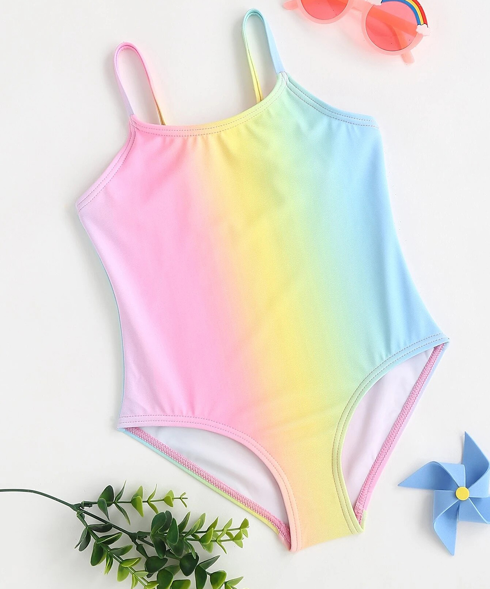 Costum de baie de vară Shein Kids cu bretele, mix culori - pl335873 ...