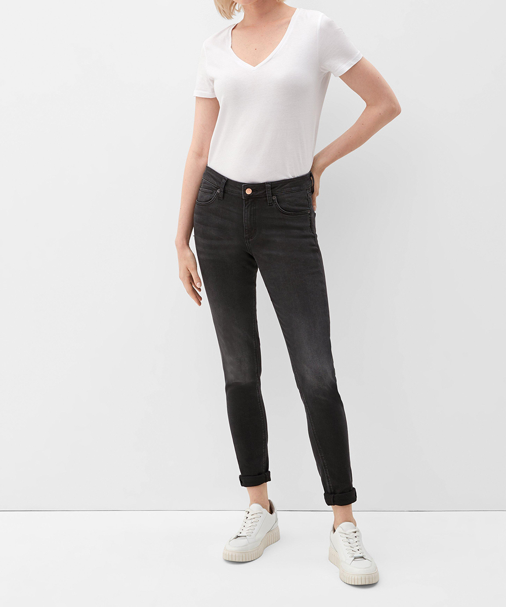 Blugi Q/S cu capse, negru - pl336945 | outletmag.ro