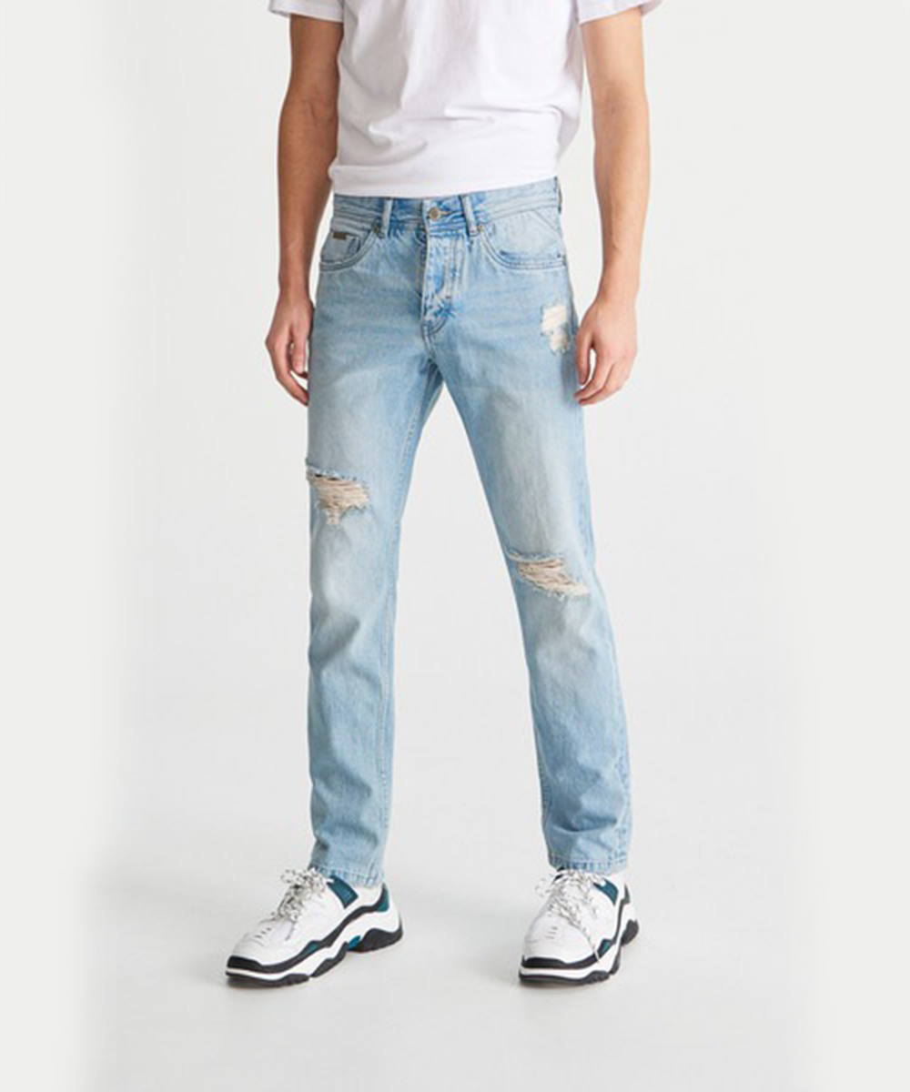 Blugi de primăvară toamnă Reserved cu nasturi, albastru - ng338178 ...