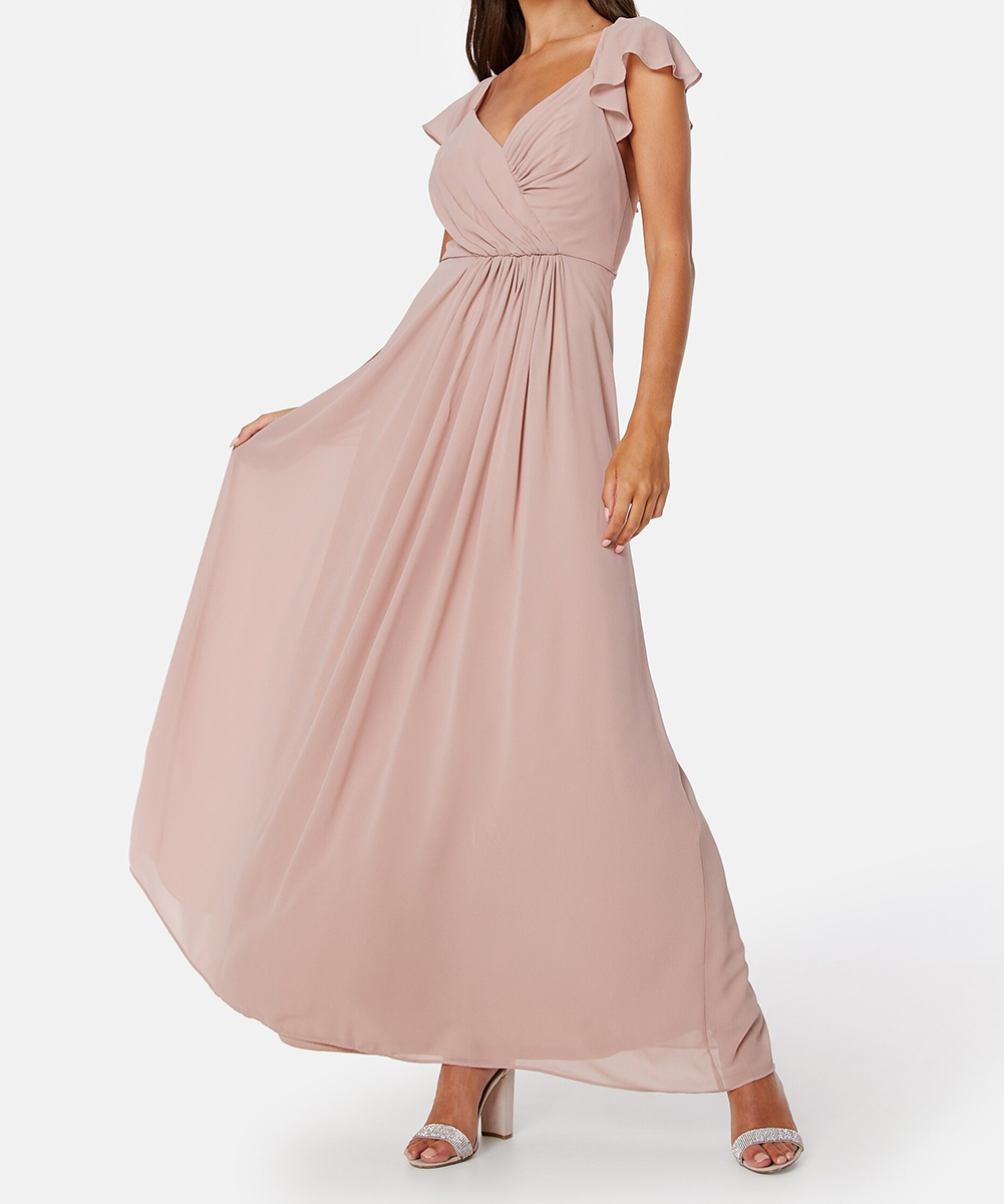 Rochie lunga de vară BUBBLEROOM, roz - om338870 | outletmag.ro