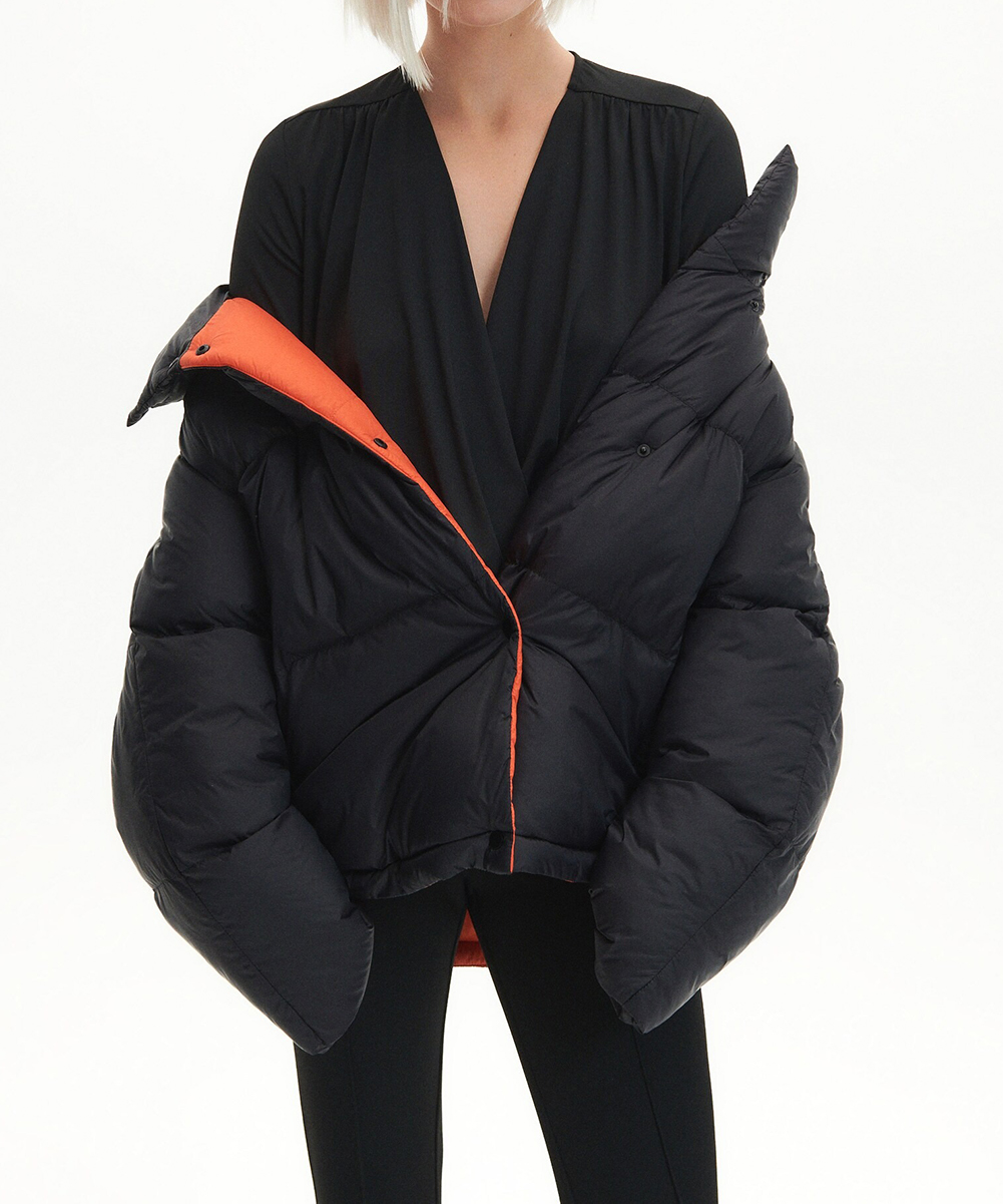 Geaca casual Reserved cu capse, negru - vd347708 | outletmag.ro