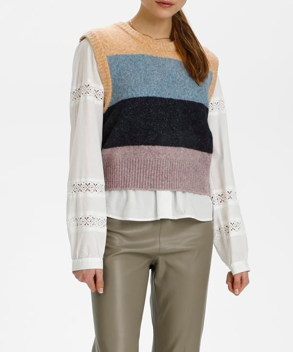 Vesta de primăvară toamnă Soaked In Luxury, mix culori - pl358924 ...