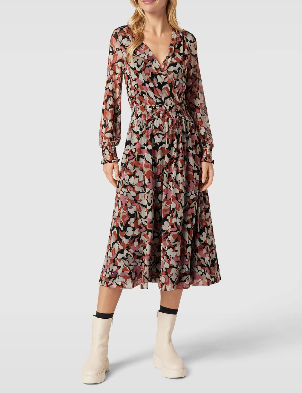 Rochie medie casual s.Oliver, mix culori - om364737 | outletmag.ro