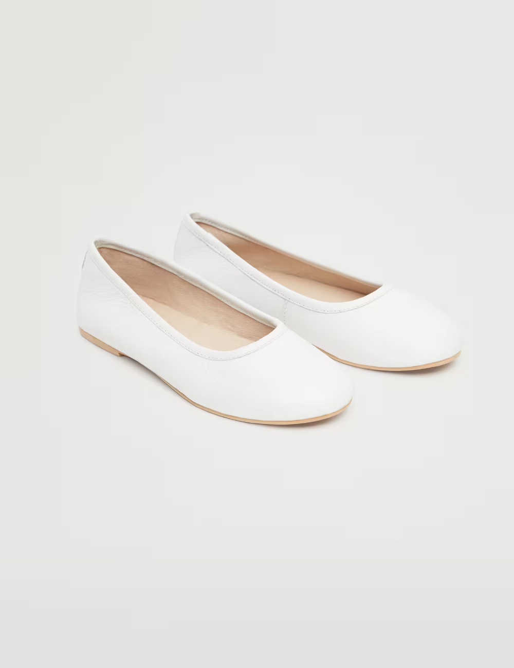 Balerini de primăvară toamnă Mango Kids, alb - ai396358 | outletmag.ro