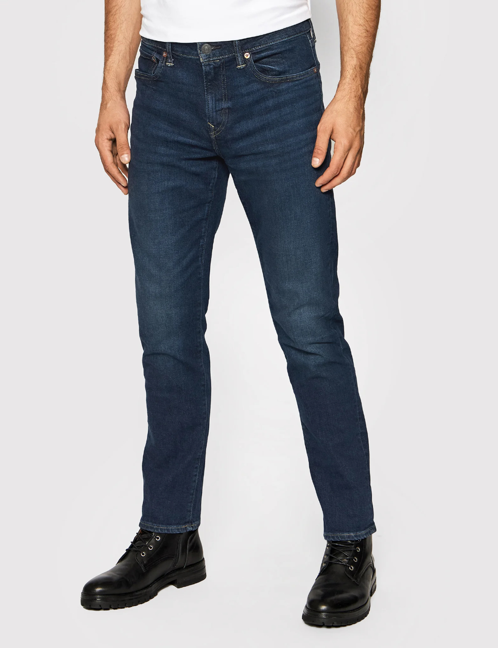 Blugi casual American Eagle cu capse și fermoar, albastru - om403354 ...