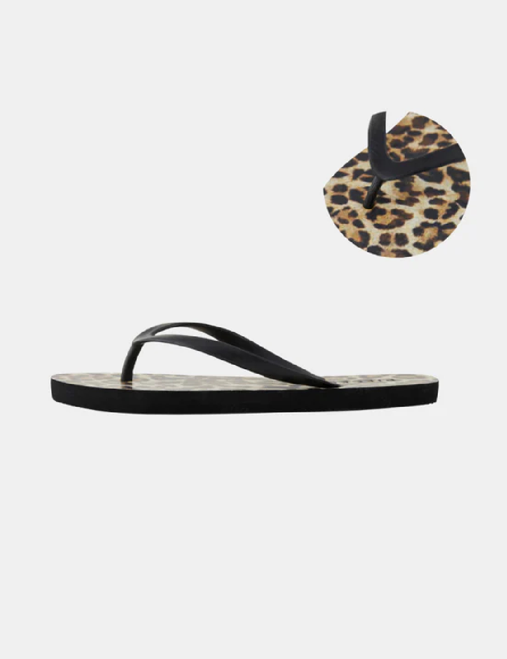 Slapi casual de vară Pieces, animal print - ci420159 | outletmag.ro