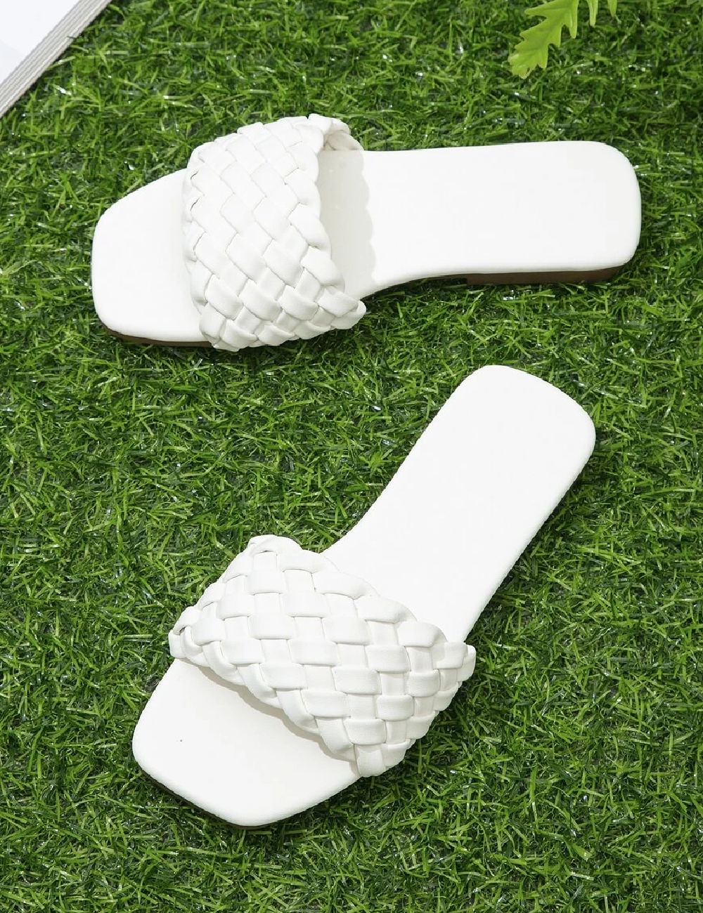 Slapi casual de vară Shein Kids, alb - pl451036 | outletmag.ro