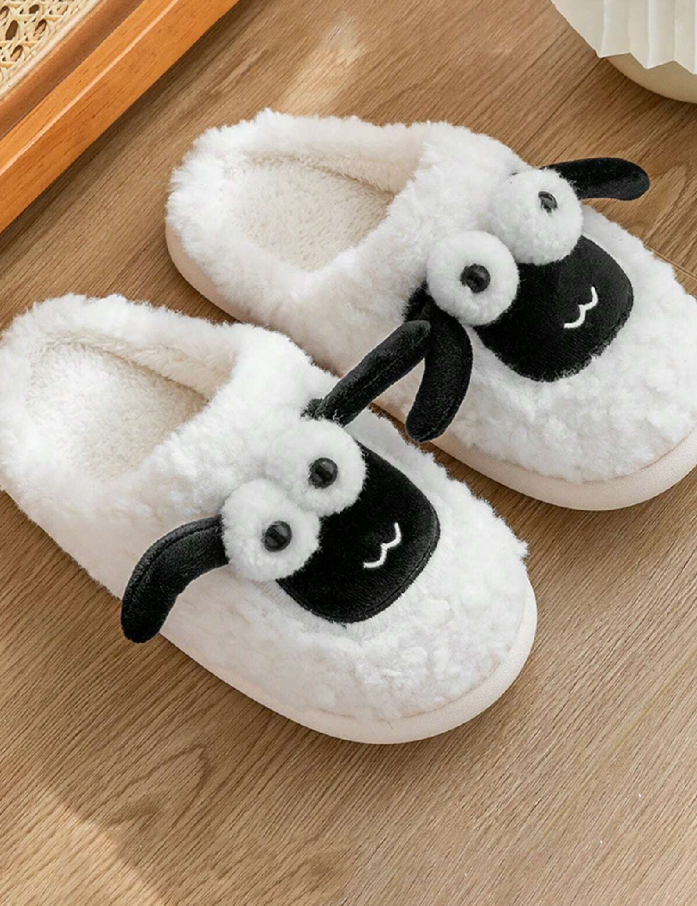 Papuci de Casa SHEIN, alb - cb497554 | outletmag.ro