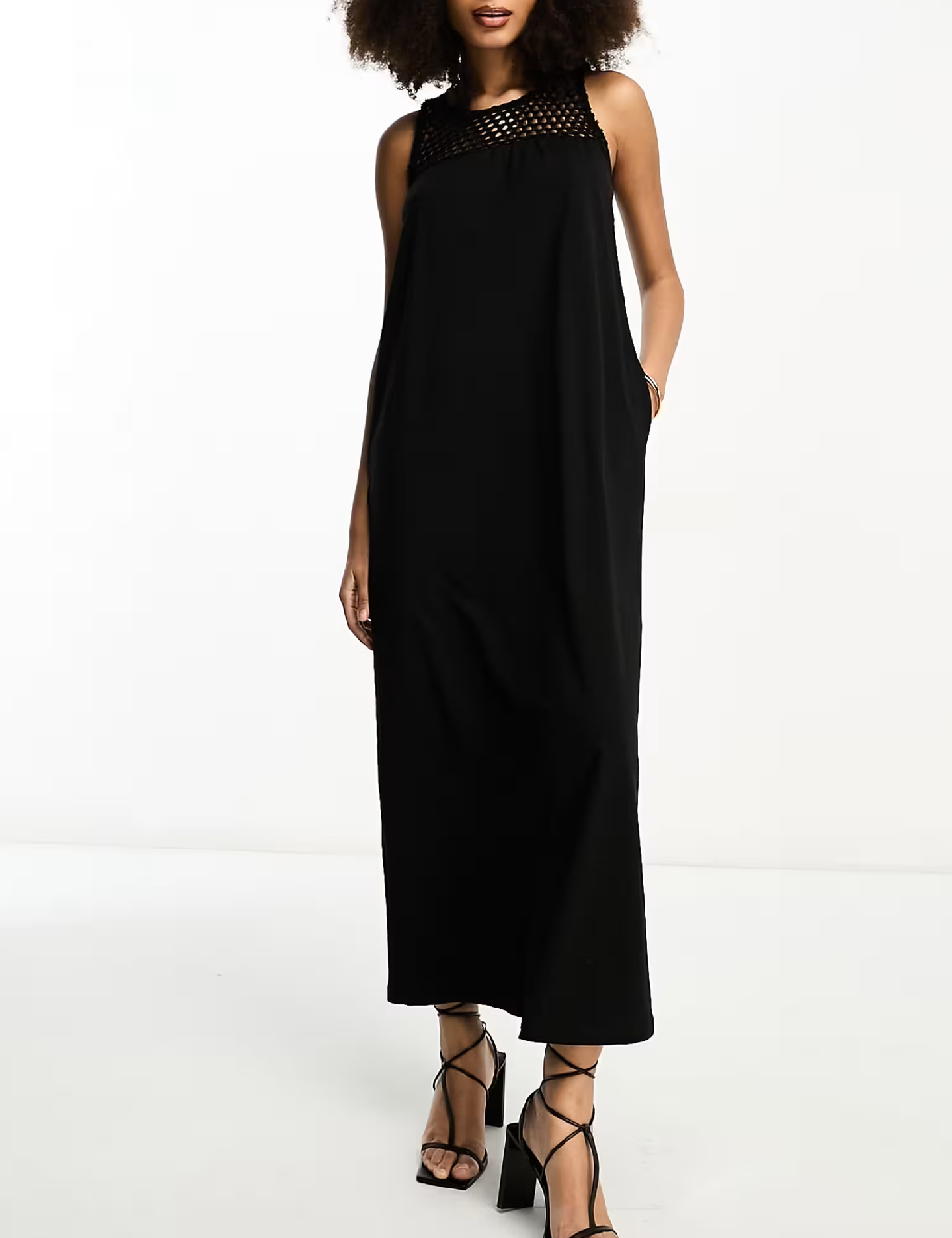 Rochie lunga casual ASOS, negru - cb504426 | outletmag.ro