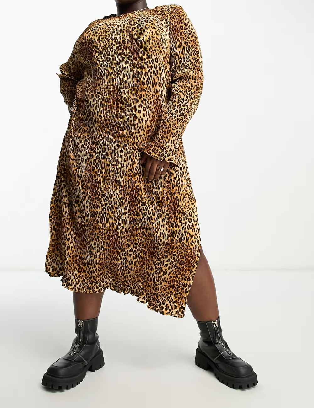 Rochie medie casual de primăvară toamnă Violet Romance Plus Size cu ...