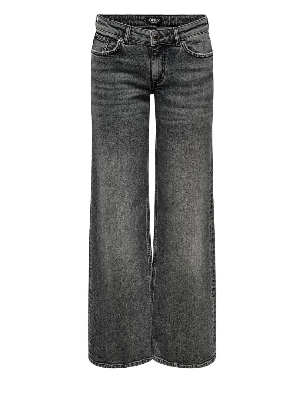 Blugi casual Only cu capse și fermoar, gri - lg531248 | outletmag.ro