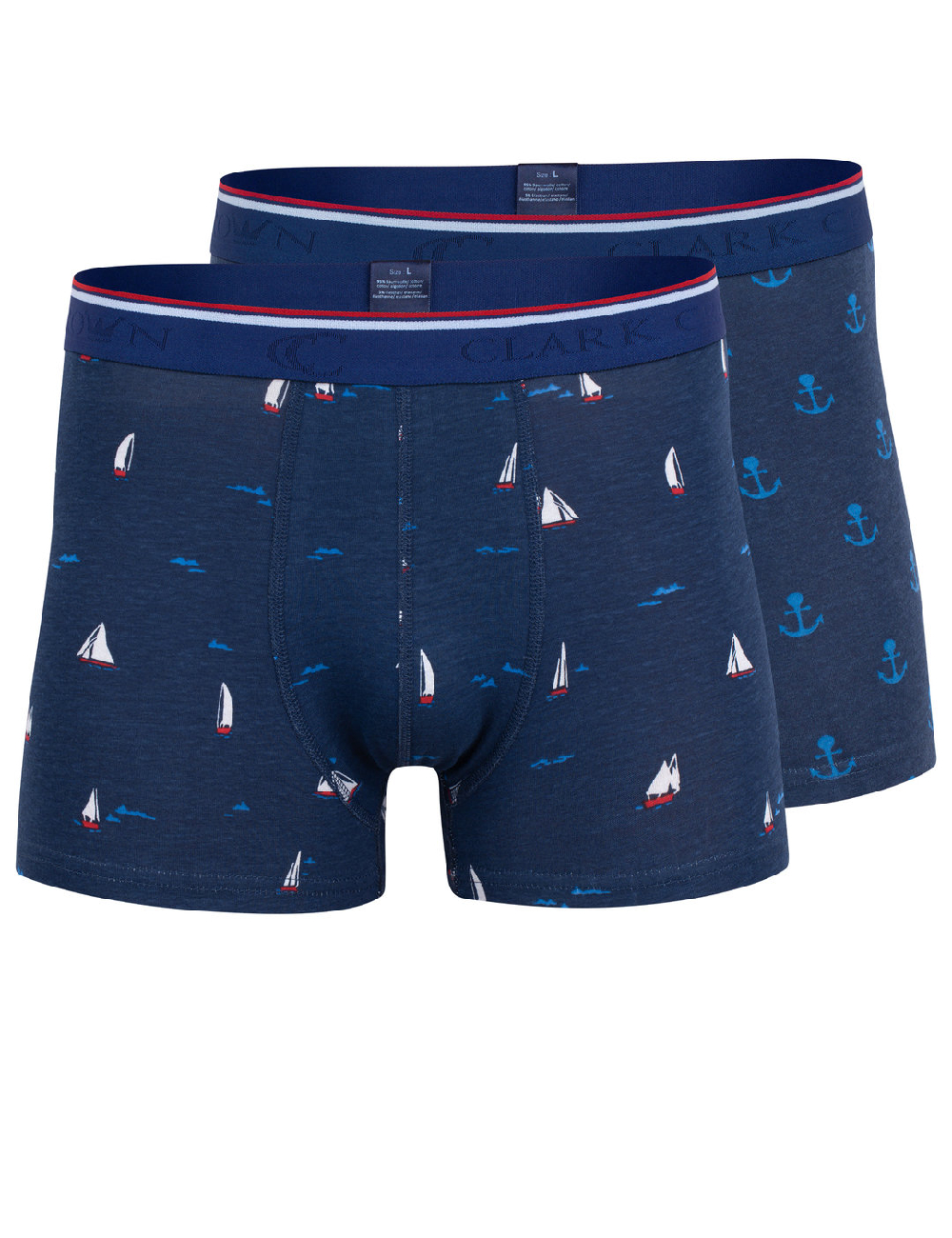 Set Boxeri casual Clark Crown, albastru - om531307 | outletmag.ro