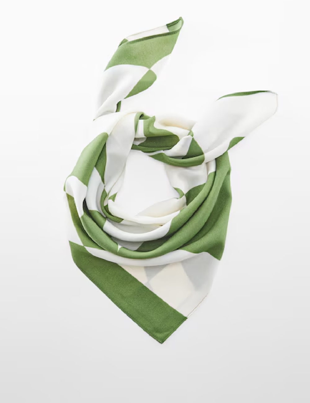 Esarfa casual Mango, verde - pm532631 | outletmag.ro
