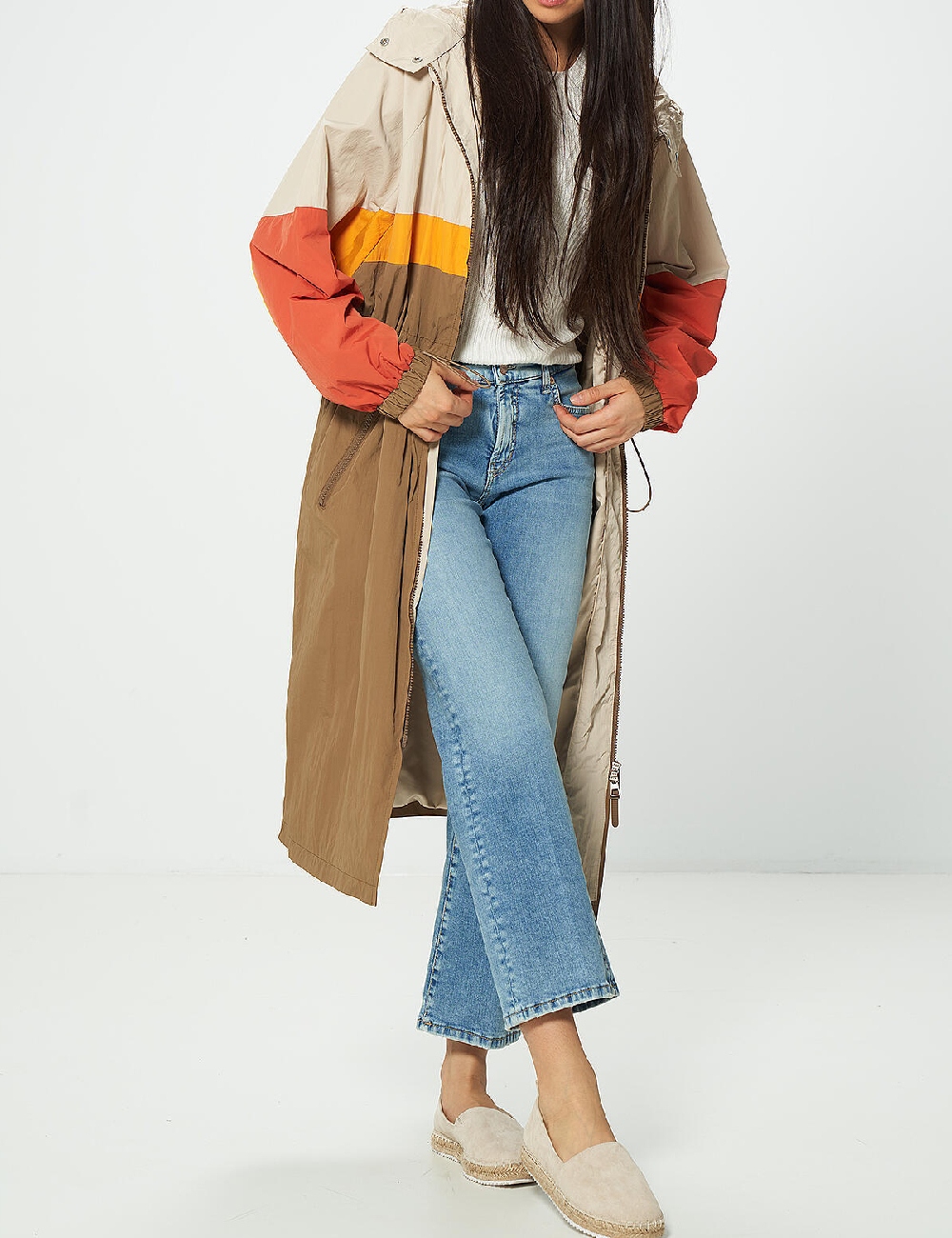 Geaca casual de primăvară toamnă s.Oliver cu capse, fermoar și gluga ...