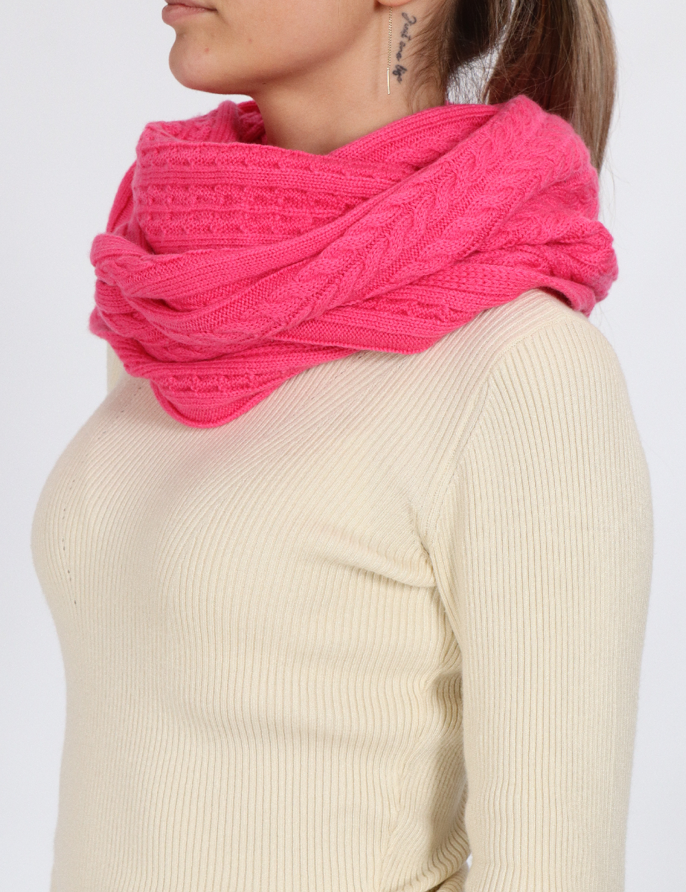 Fular Circular casual s.Oliver, roz - ci536279 | outletmag.ro