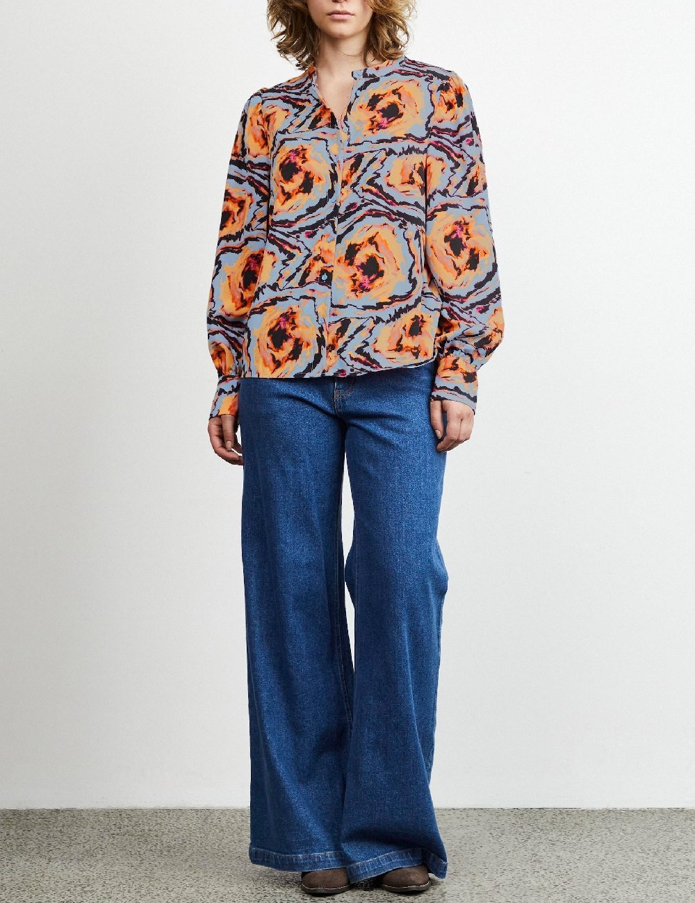 Camasa casual Ichi cu nasturi, mix culori - pl537534 | outletmag.ro