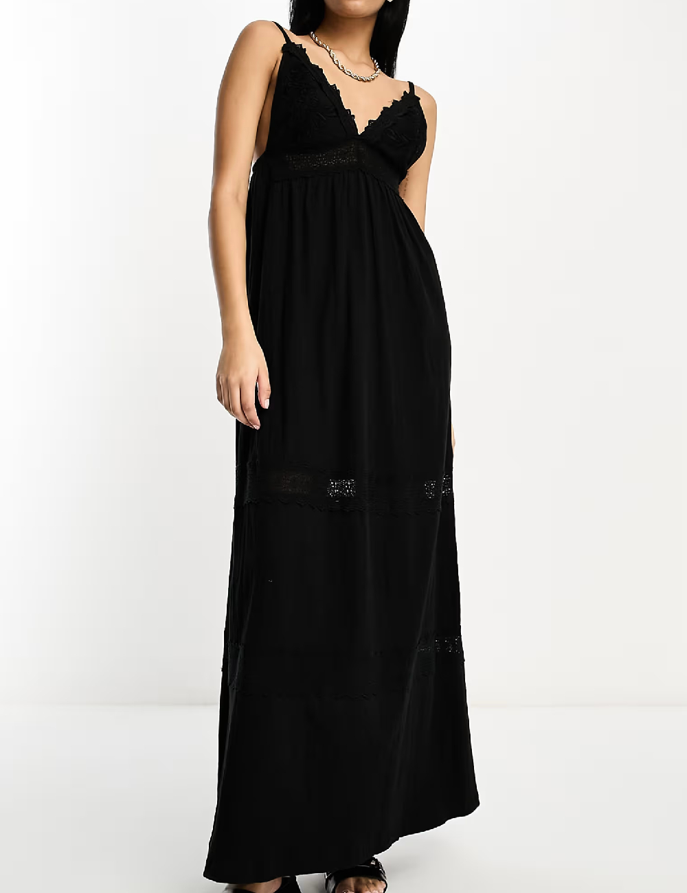 Rochie lunga casual ASOS, negru - cb579961 | outletmag.ro