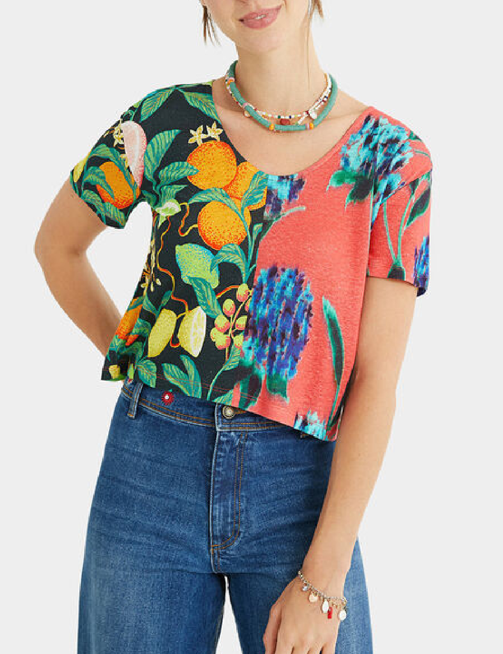 Bluza casual Desigual, mix culori - ci609433 | outletmag.ro