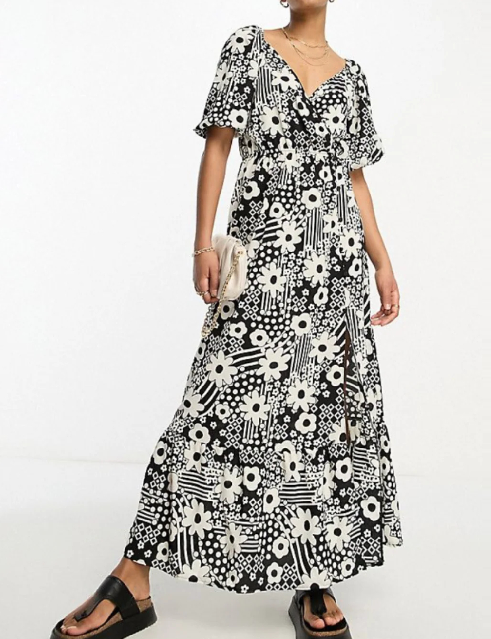 Rochie lunga casual ASOS, negru - sa622051 | outletmag.ro