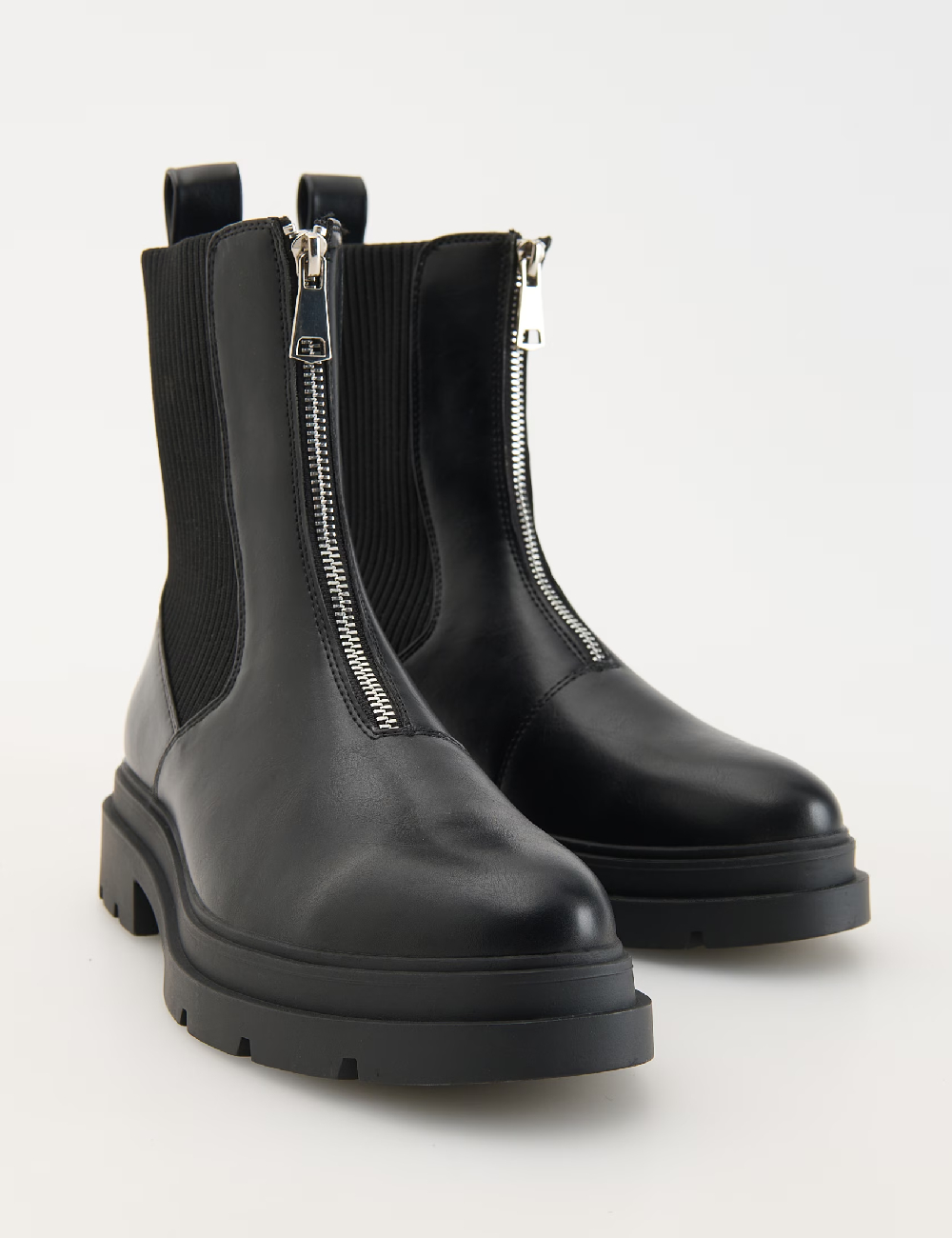 Ghete casual de iarnă Reserved cu fermoar, negru - pl635469 | outletmag.ro