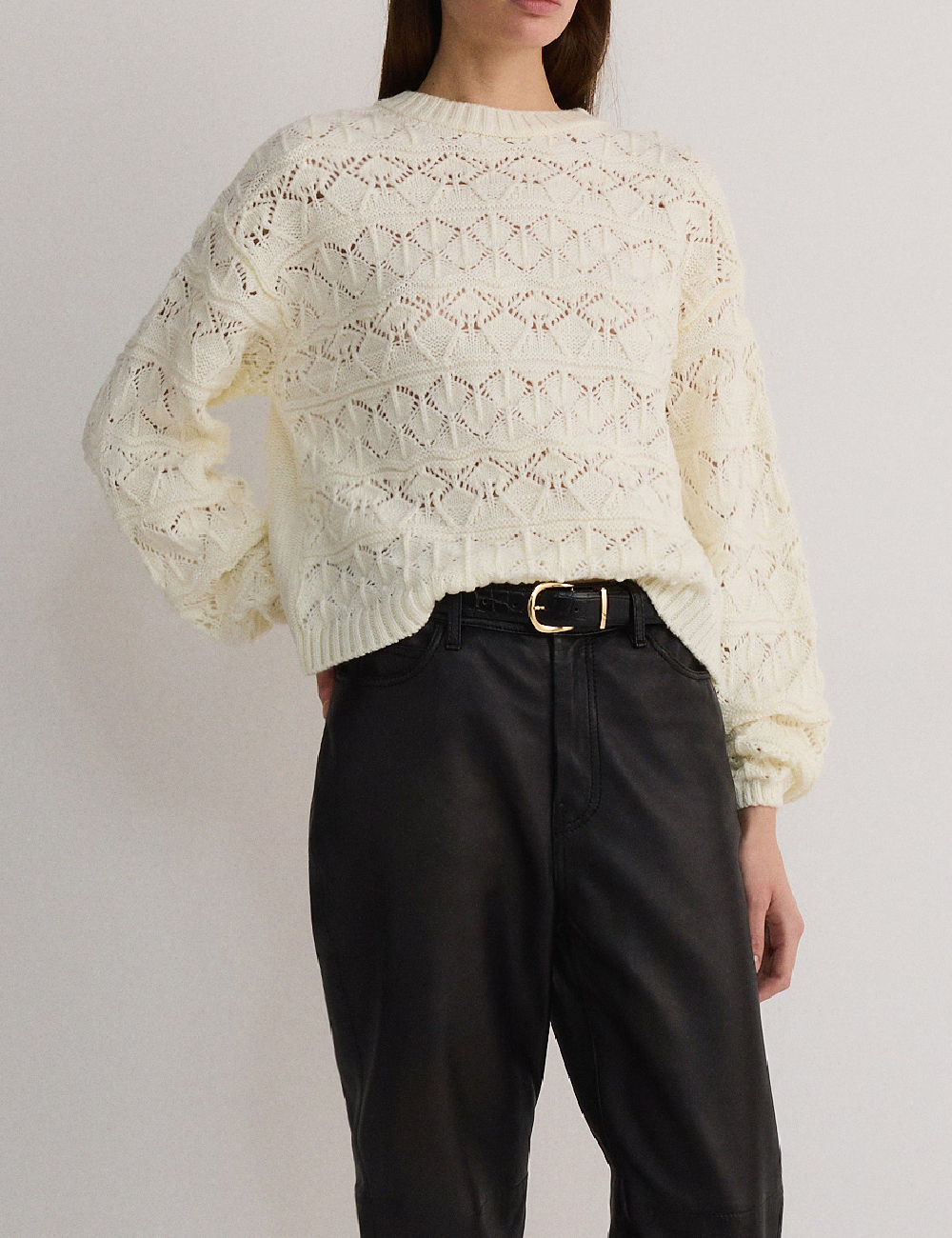 Pulover casual Reserved, alb - rm635597 | outletmag.ro