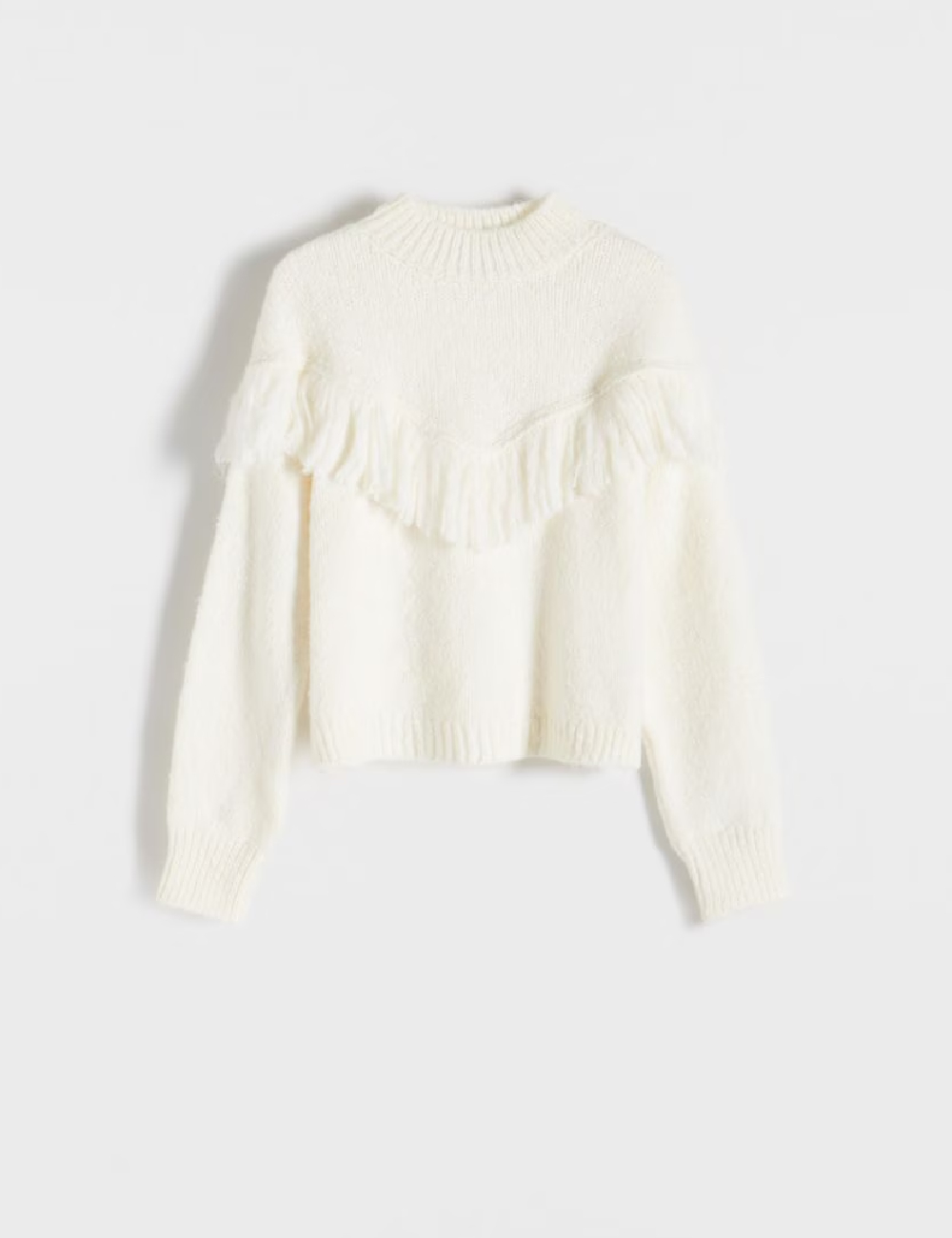 Pulover casual Reserved, alb - pm636643 | outletmag.ro