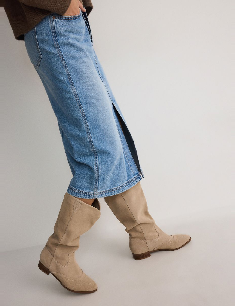 Cizme casual Reserved, crem - pa644789 | outletmag.ro