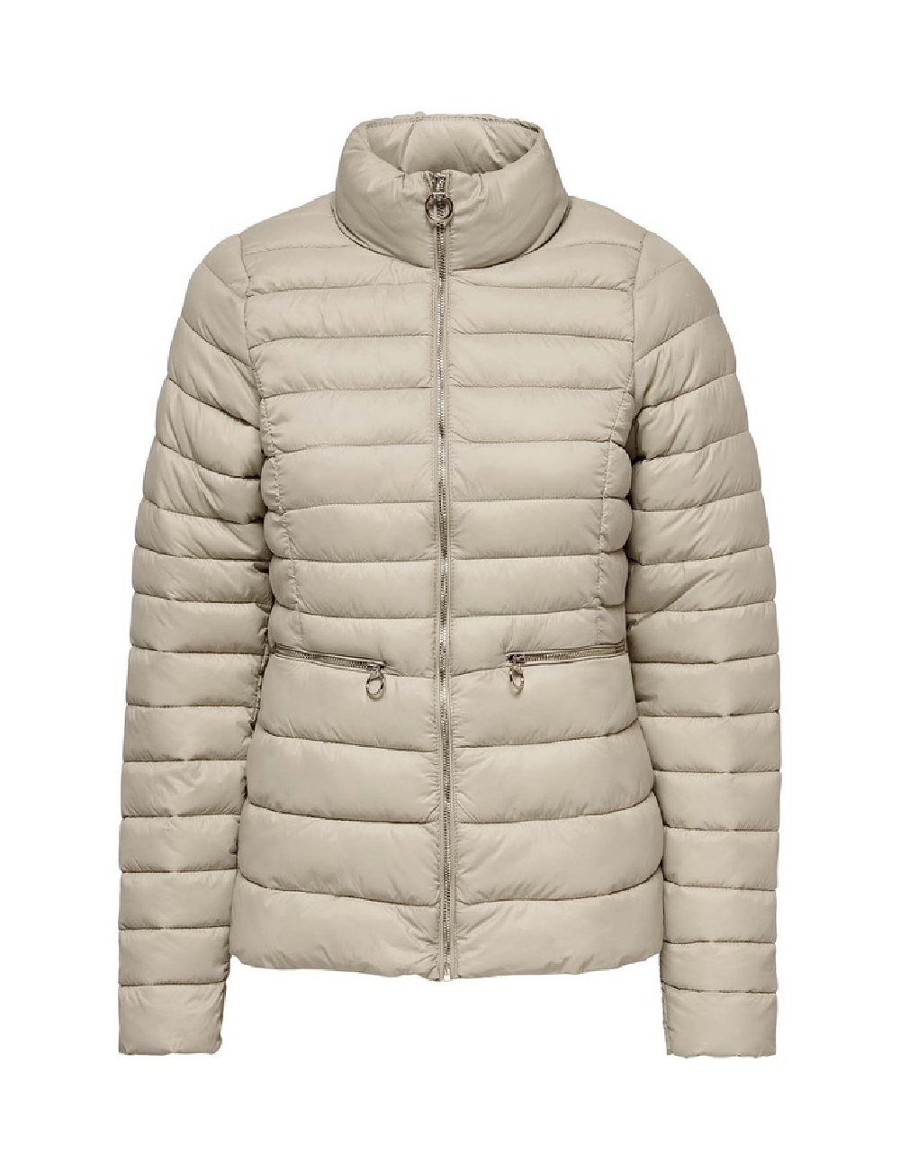 Geaca casual de primăvară toamnă Only cu fermoar, crem - lg646085 ...