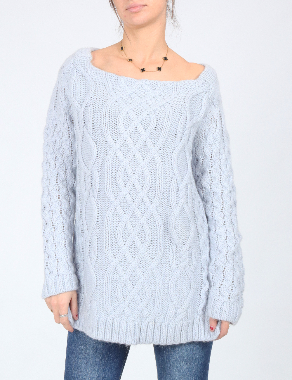Pulover casual Zara, albastru - lg656513 | outletmag.ro