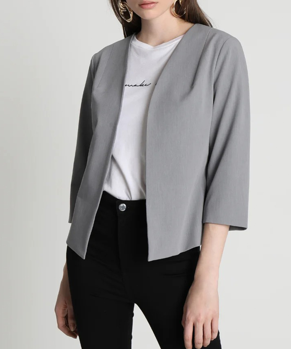 Blazer Object, gri - cc125184 | outletmag.ro
