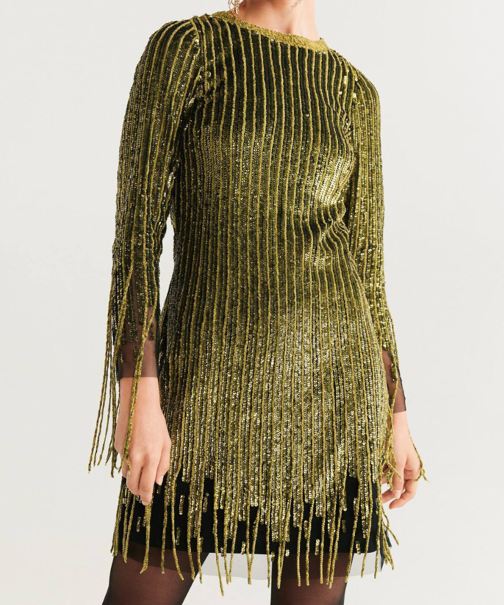 Rochie Scurta Mango, verde - ca167876 | outletmag.ro