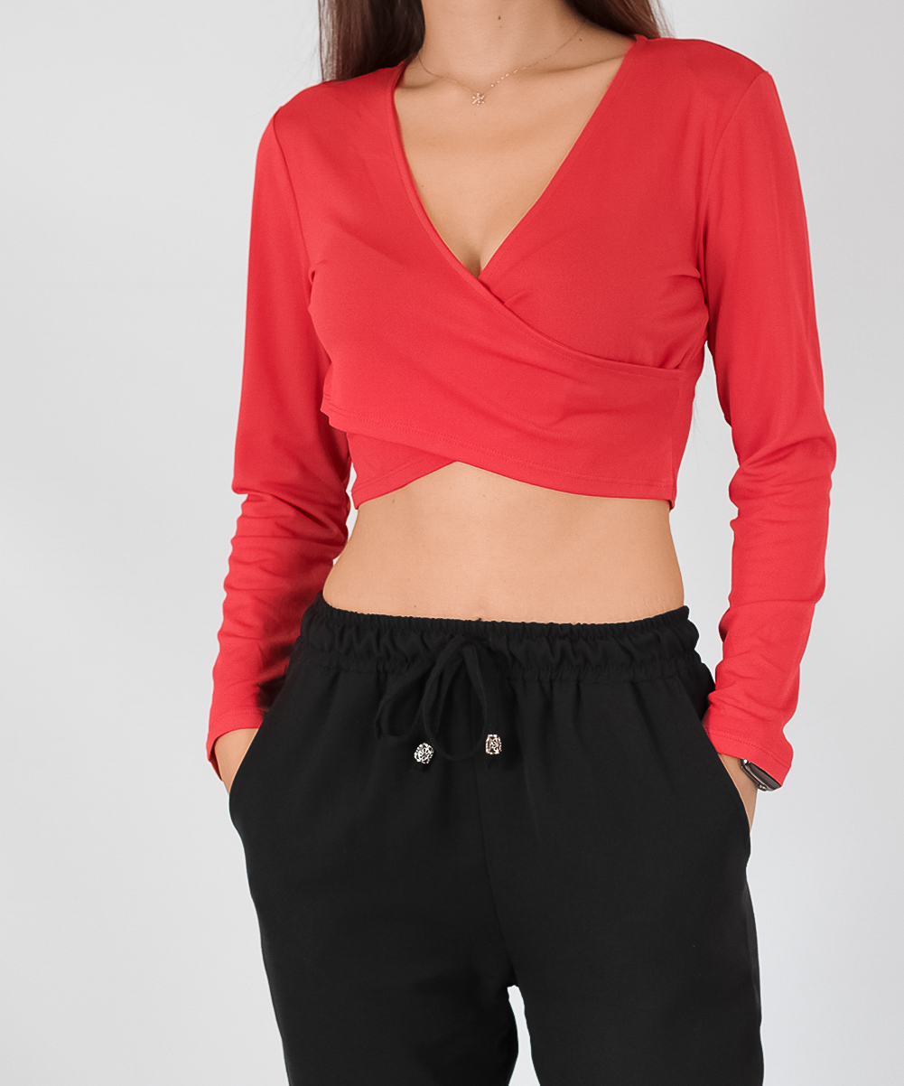 Top de vară Pieces, rosu - ab172286 | outletmag.ro