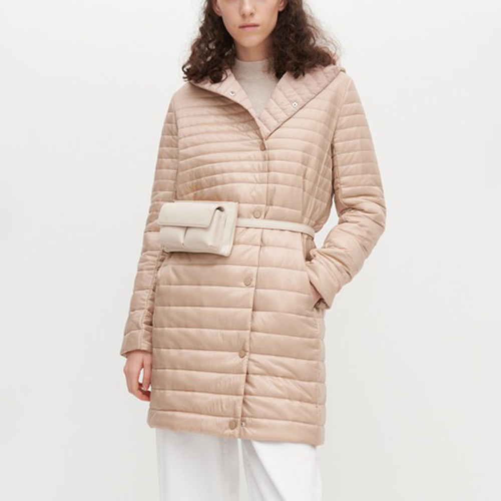 Geaca de primăvară toamnă Reserved cu capse, crem - cg187137 | outletmag.ro