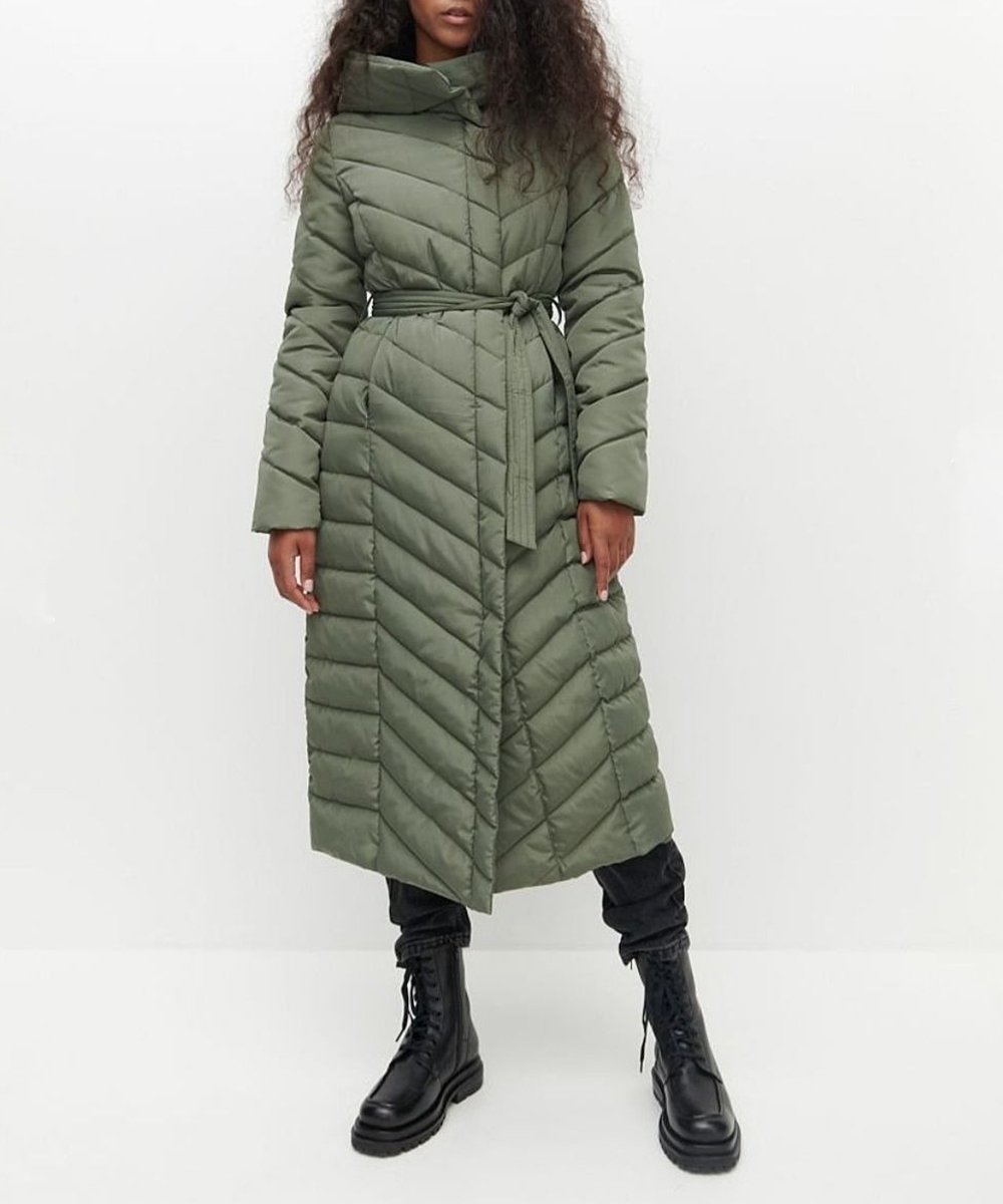 Geaca de iarnă Reserved cu gluga, verde - ai187580 | outletmag.ro