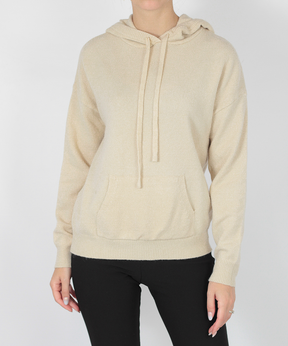 Hanorac de primăvară toamnă Vila cu gluga, crem - ma190184 | outletmag.ro