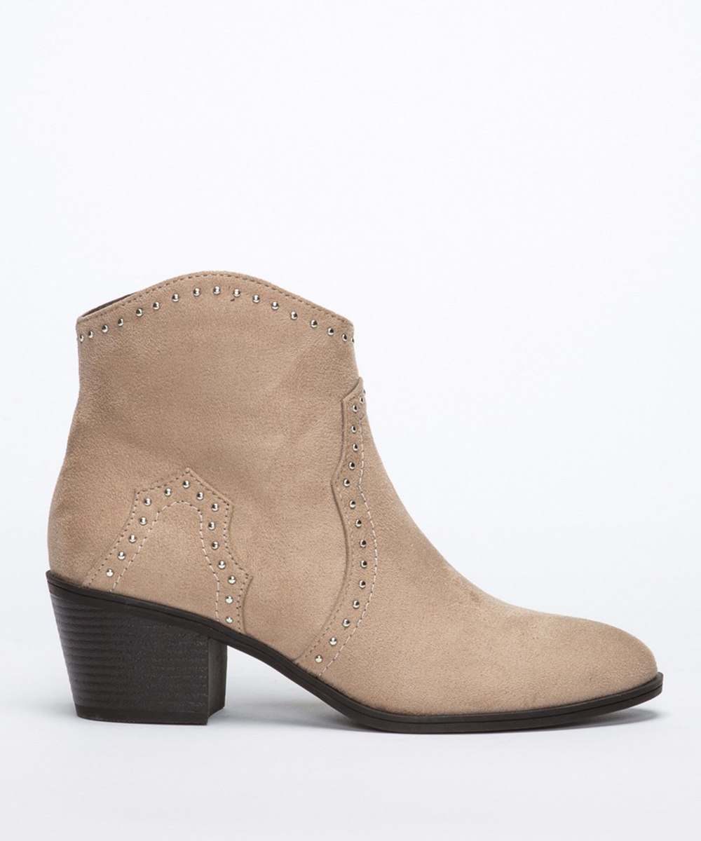 Botine Ladyflex, crem - om195125 | outletmag.ro