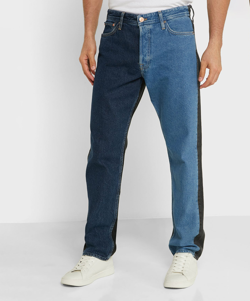 Blugi Jack&Jones cu capse, negru - ai201879 | outletmag.ro