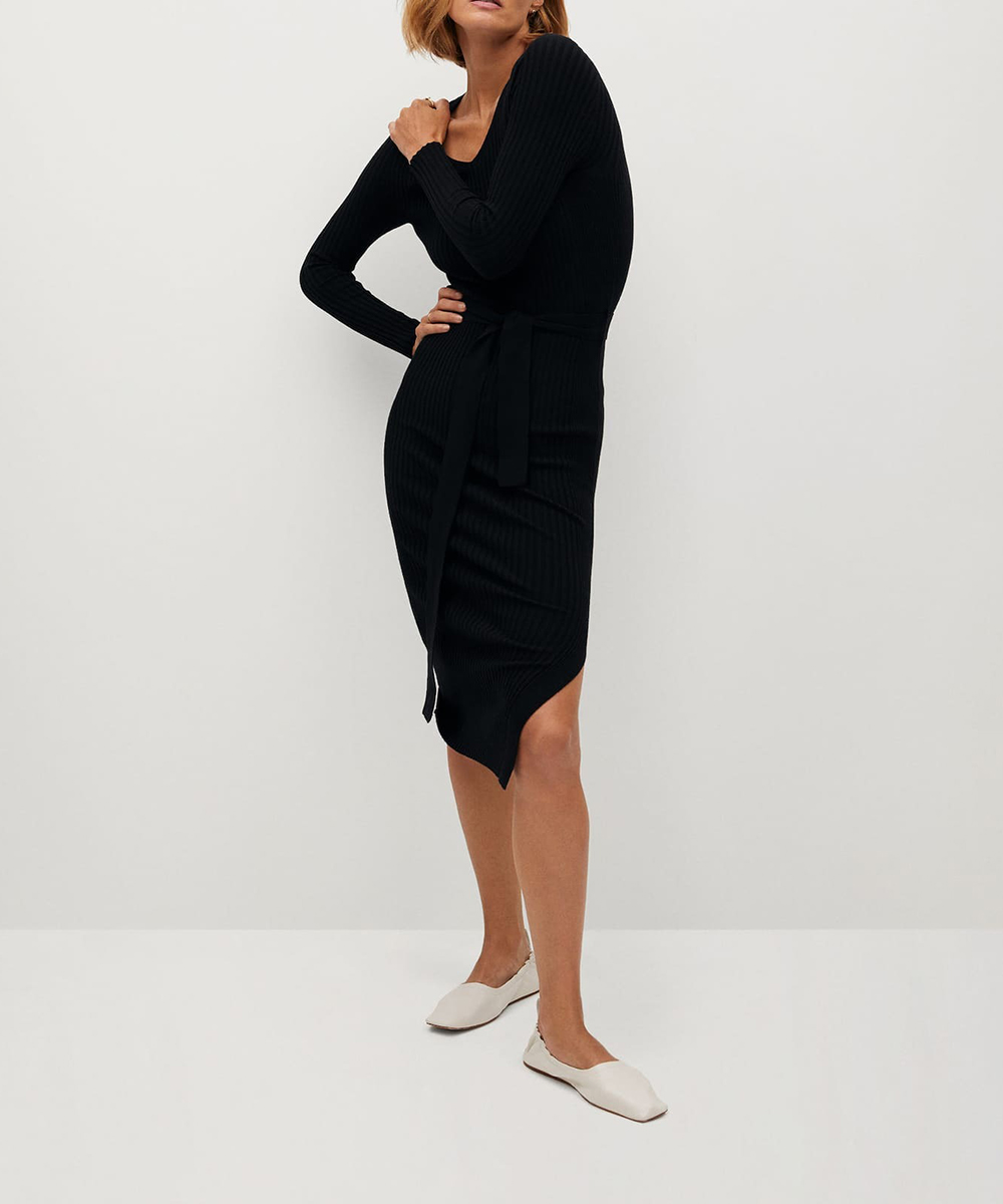 Rochie medie Mango, negru - cg201882 | outletmag.ro