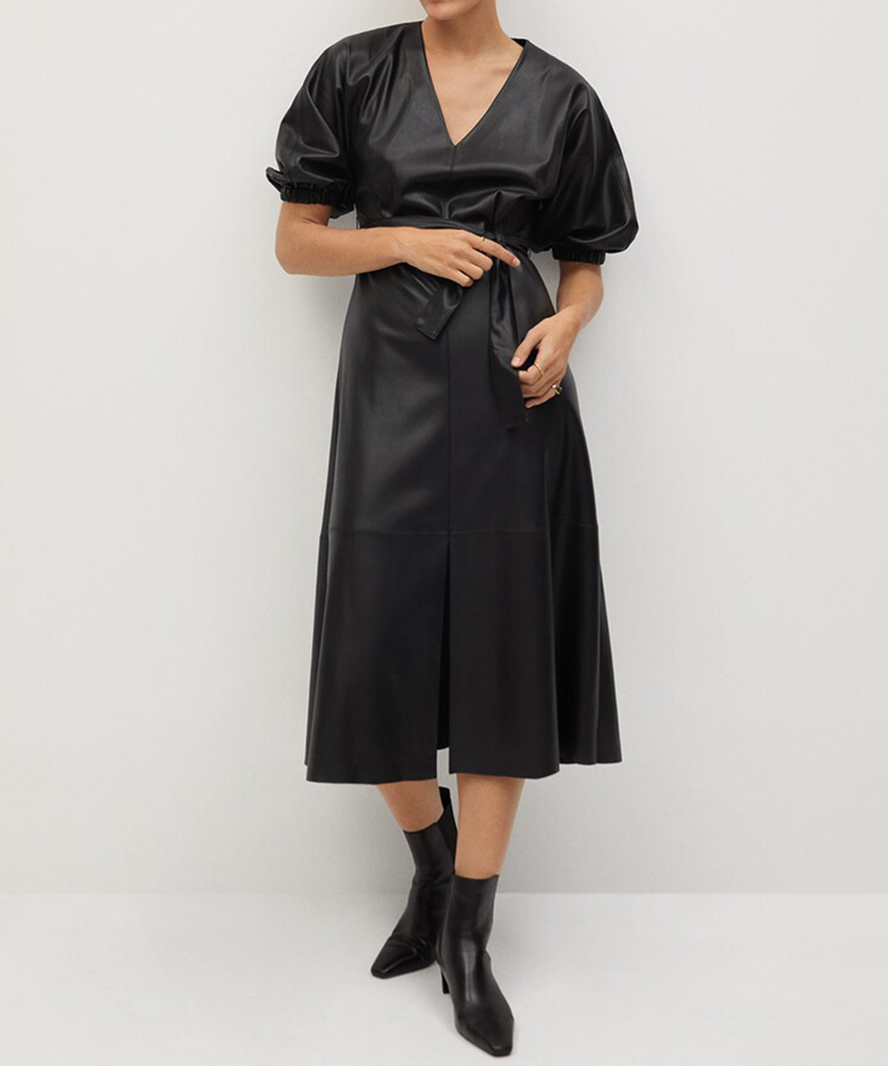 Rochie medie Mango, negru - ma201977 | outletmag.ro