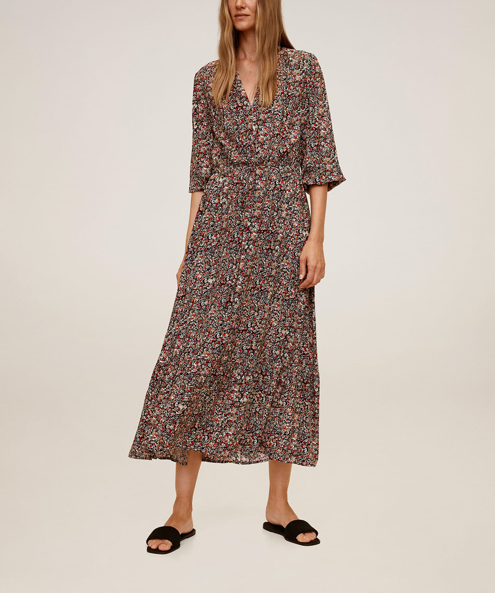 Rochie medie de primăvară toamnă Mango, mix culori - ma202046 ...